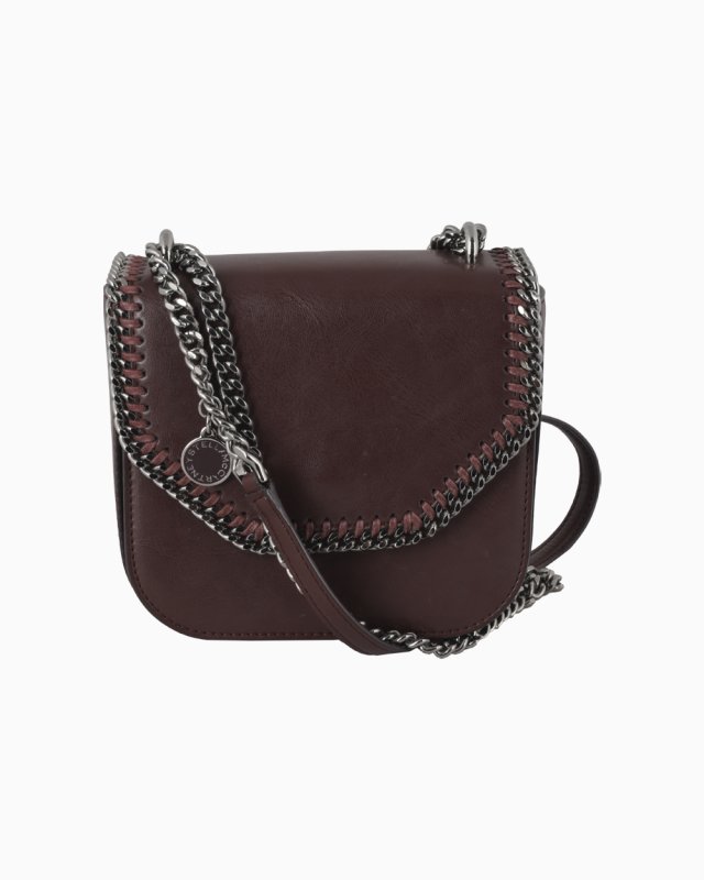 Bolsa Stella McCartney Original Falabella Box Small Bordô Feminina
