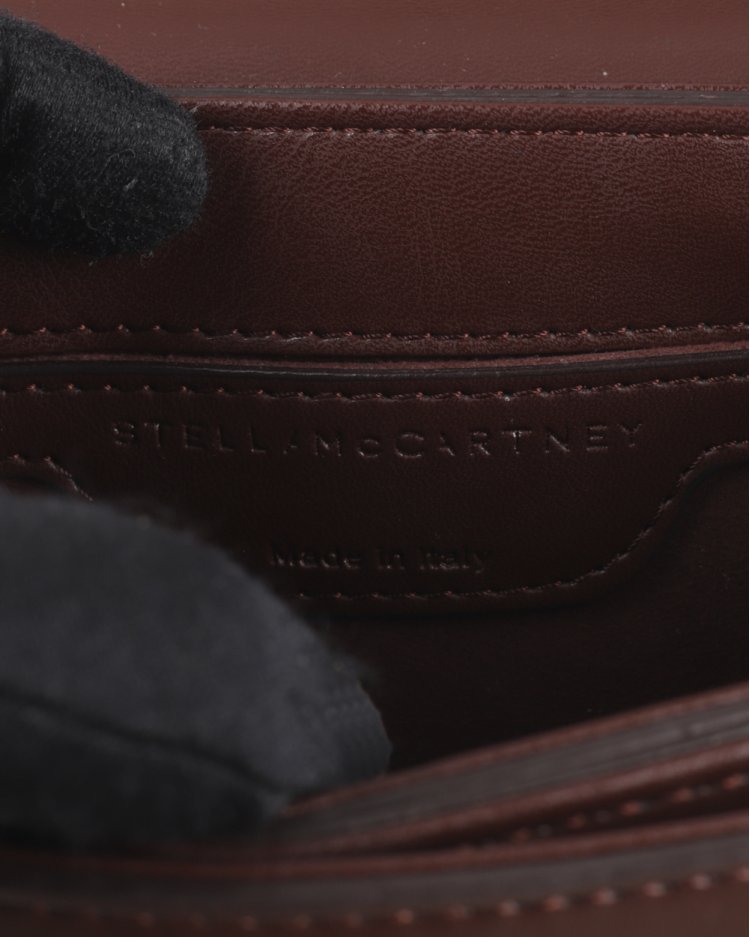Bolsa Stella McCartney Original Falabella Box Small Bordô Feminina