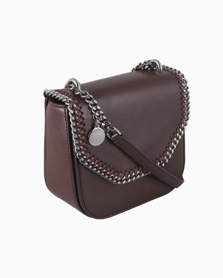 Bolsa Stella McCartney Original Falabella Box Small Bordô Feminina