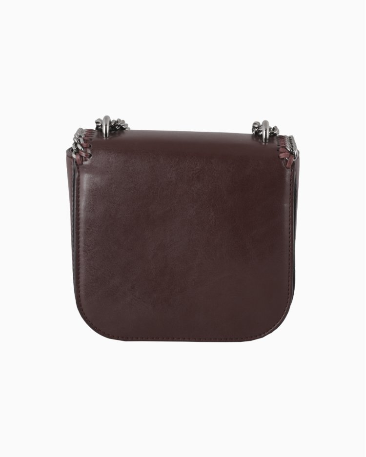 Bolsa Stella McCartney Original Falabella Box Small Bordô Feminina