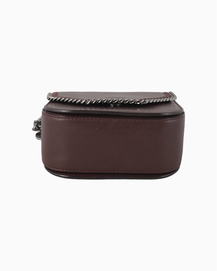 Bolsa Stella McCartney Original Falabella Box Small Bordô Feminina