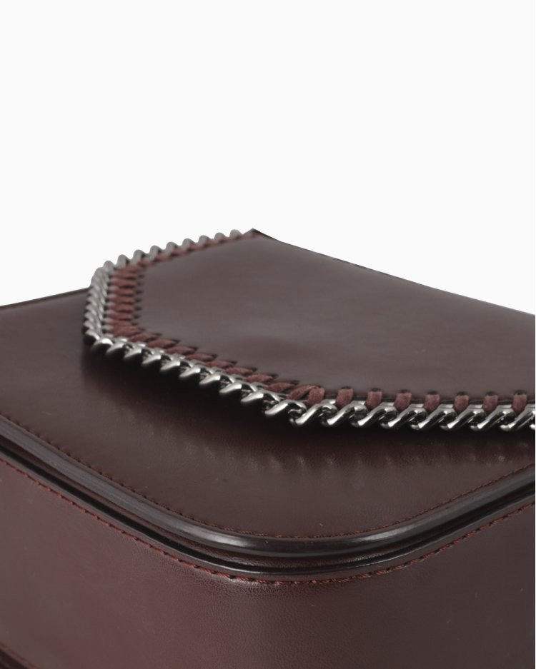 Bolsa Stella McCartney Original Falabella Box Small Bordô Feminina