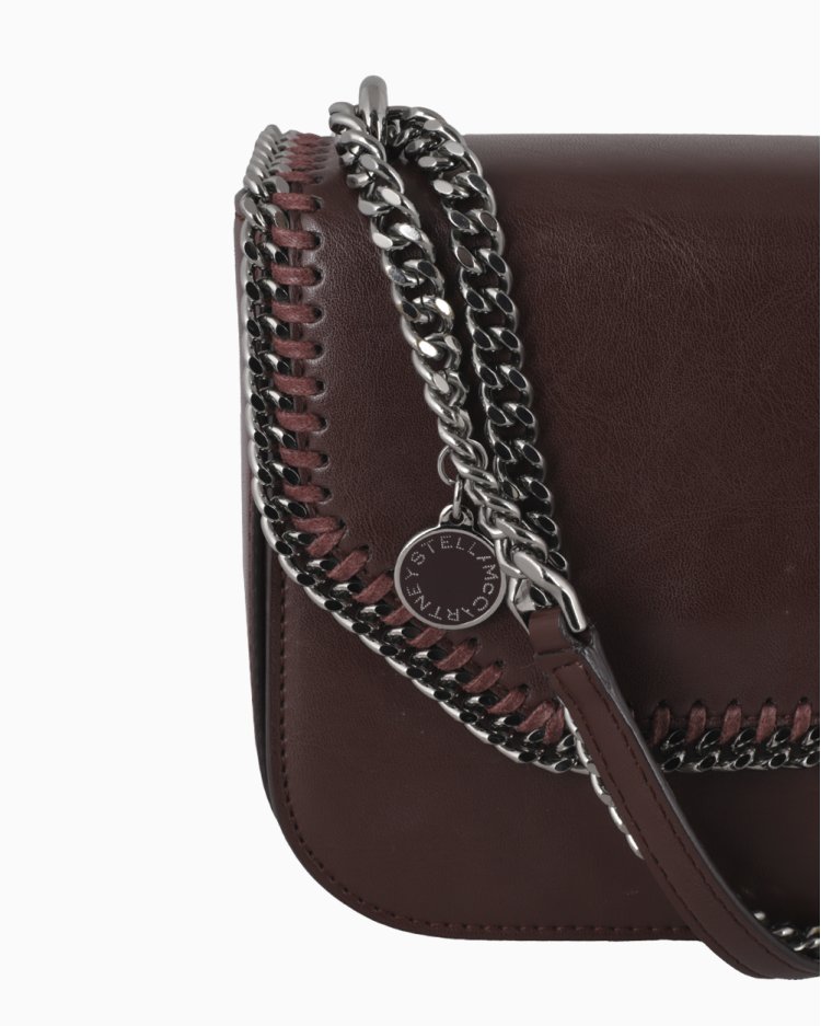 Bolsa Stella McCartney Original Falabella Box Small Bordô Feminina