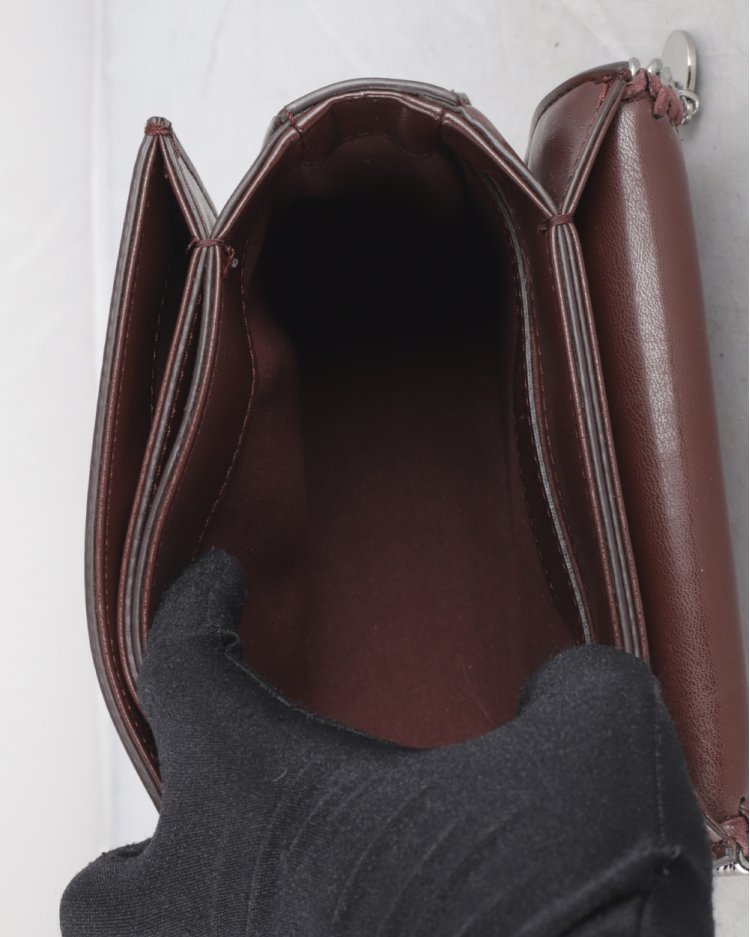 Bolsa Stella McCartney Original Falabella Box Small Bordô Feminina