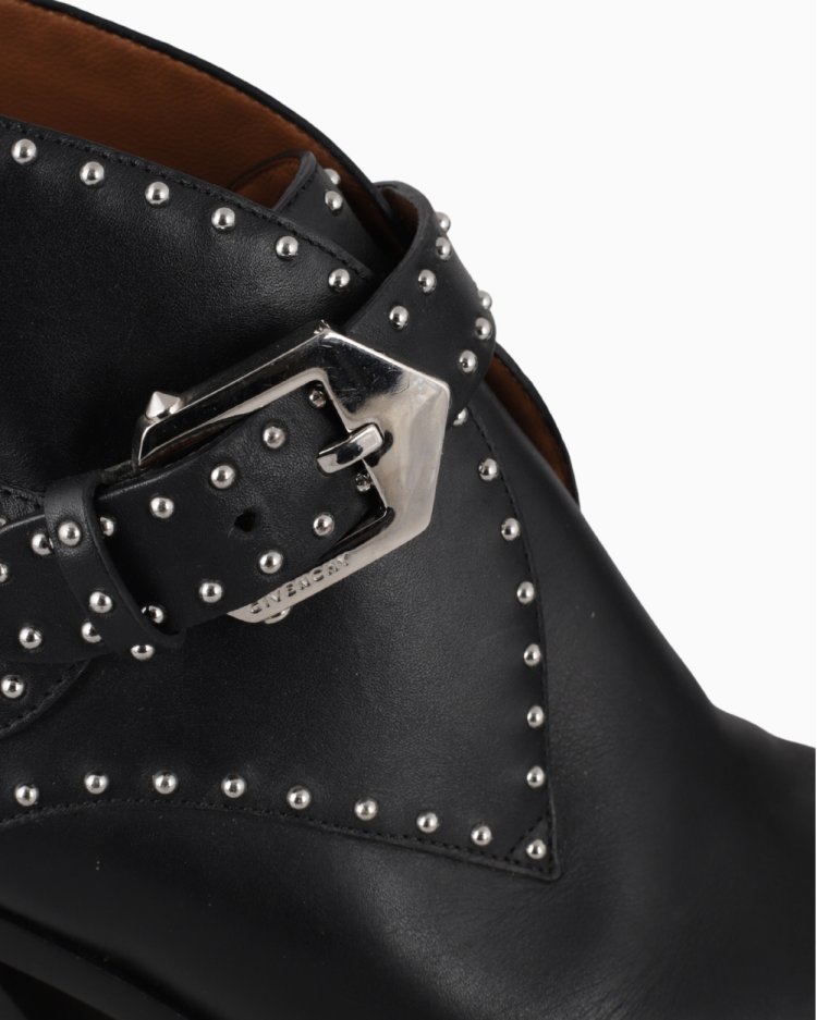 Bota Givenchy Original Studded Western Preta Feminina