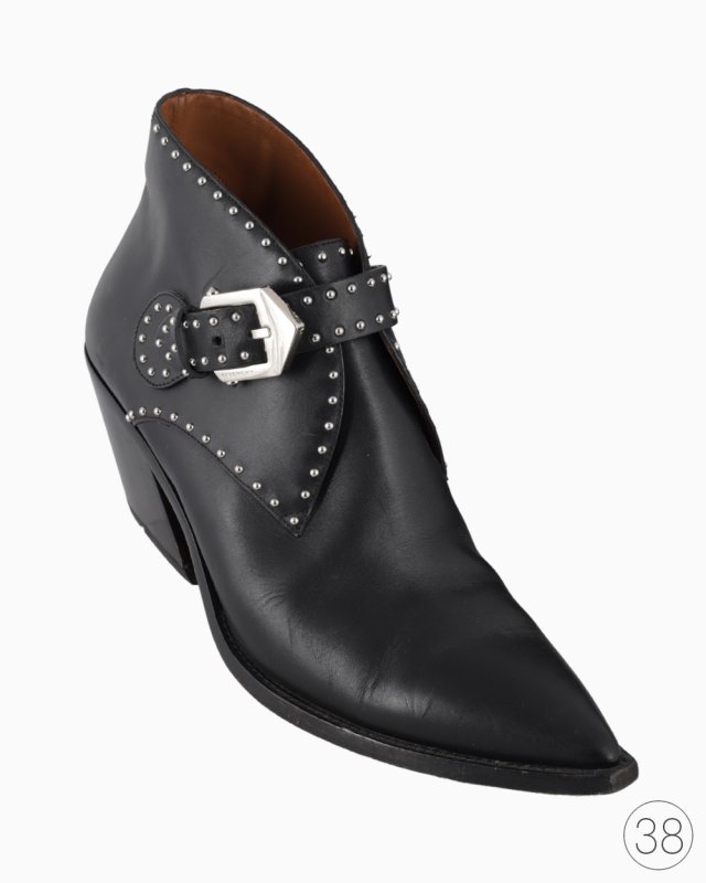 Bota Givenchy Original Studded Western Preta Feminina