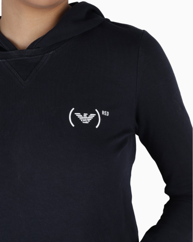Moletom Emporio Armani Original Manga Longa Preto Feminino