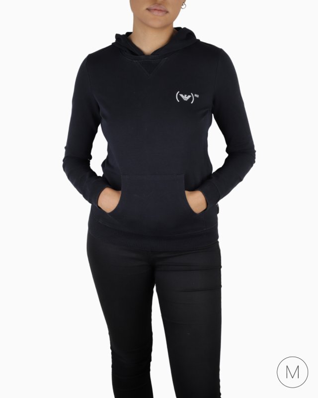 Moletom Emporio Armani Original Manga Longa Preto Feminino