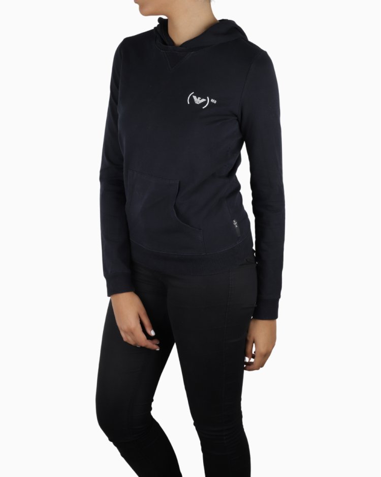 Moletom Emporio Armani Original Manga Longa Preto Feminino