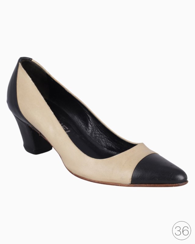 Sapato Chanel Original Bicolor Feminino