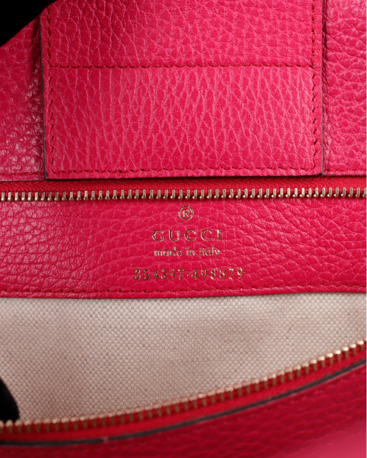 Bolsa Gucci Original Swing Tote Medium Rosa Feminina