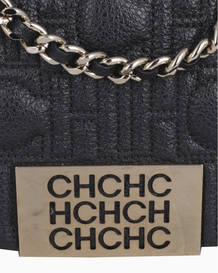 Bolsa Carolina Herrera Original CH Chain Preta Feminina