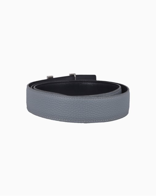 Cinto Hermès Original Reversível Couro Azul Masculino
