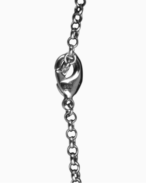 Colar Gucci Original Ha Ha Ha Prateado Feminino