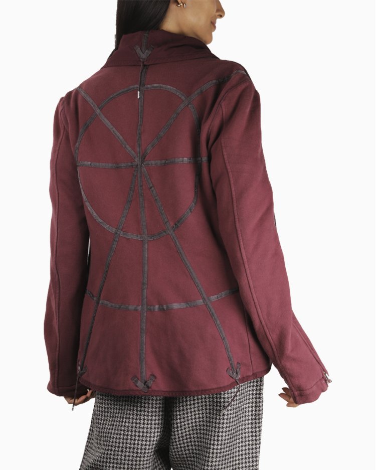 Casaco Diesel Original Moletom Vinho Feminino