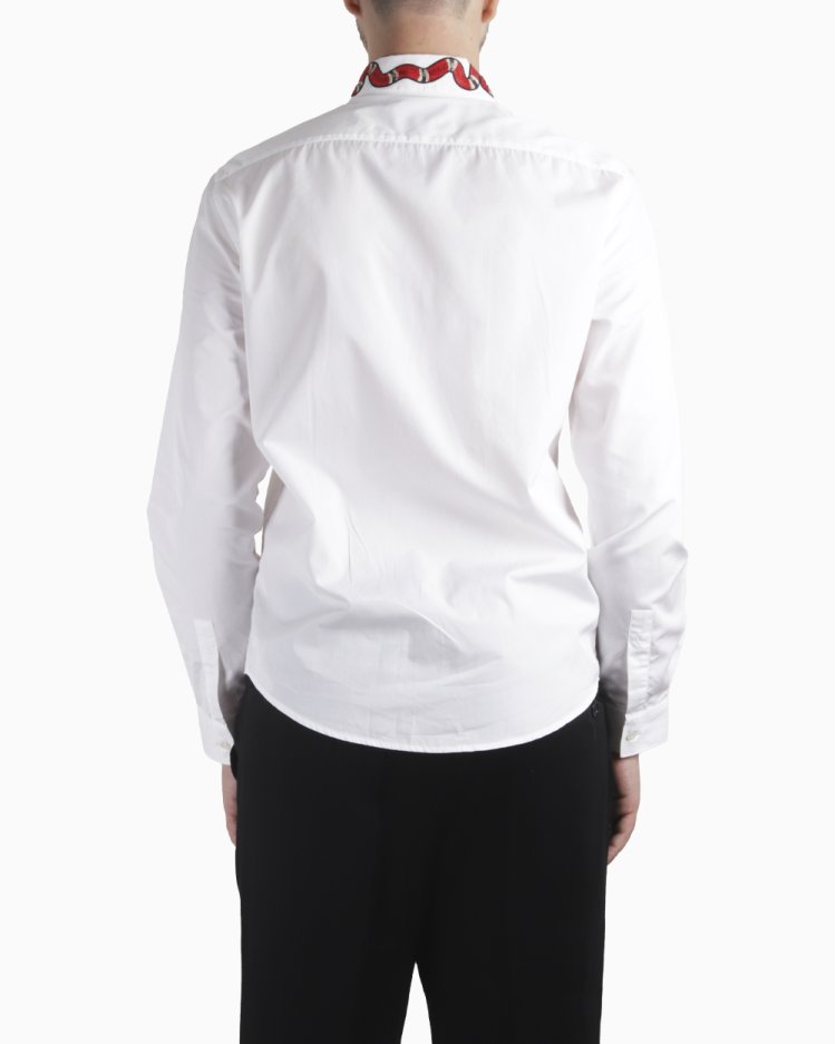 Camisa Gucci Original Bordada Branca Masculino