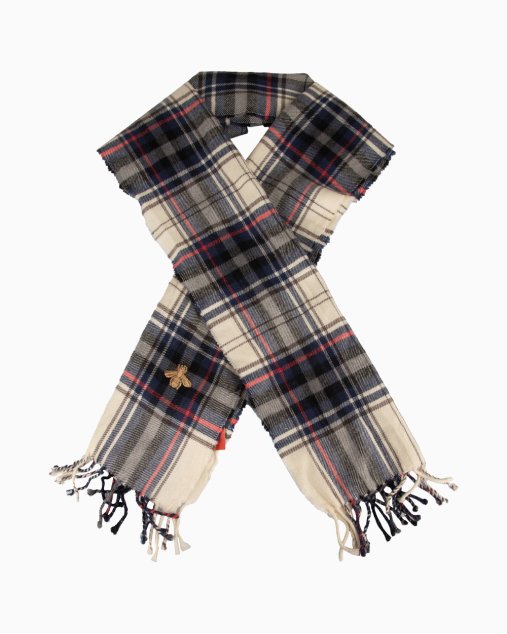 Cachecol Gucci Original Lã Xadrez Feminino