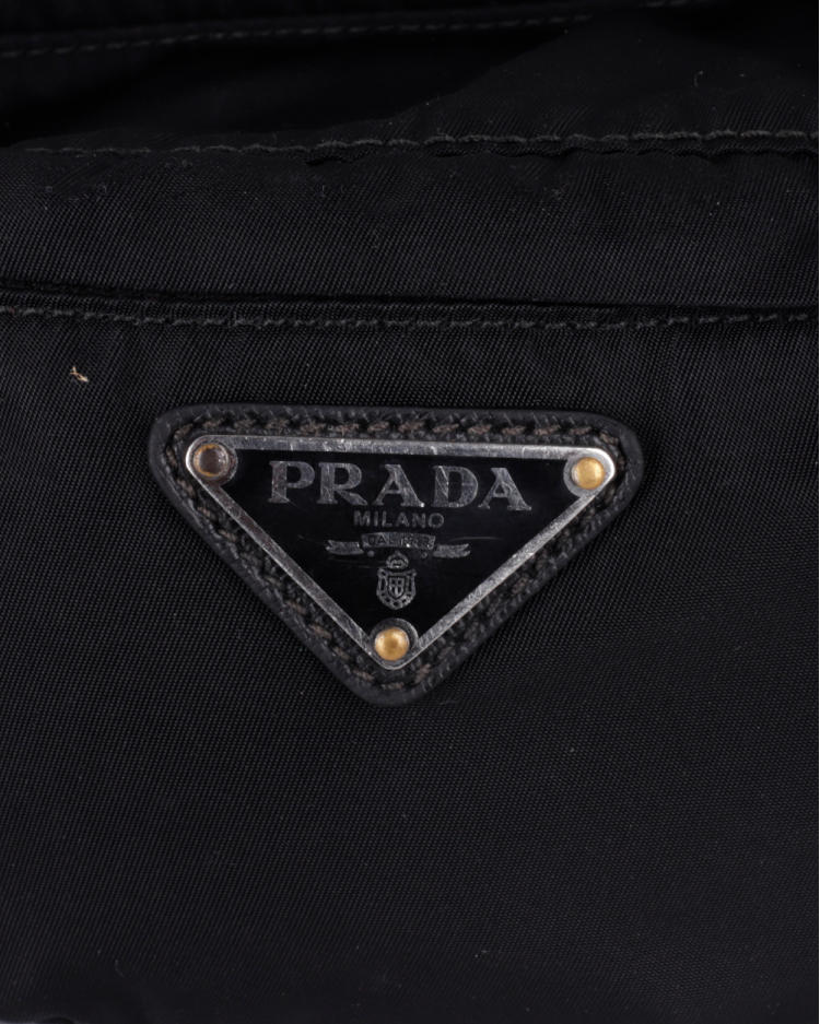Pochete Prada Original Nylon Preta Masculina