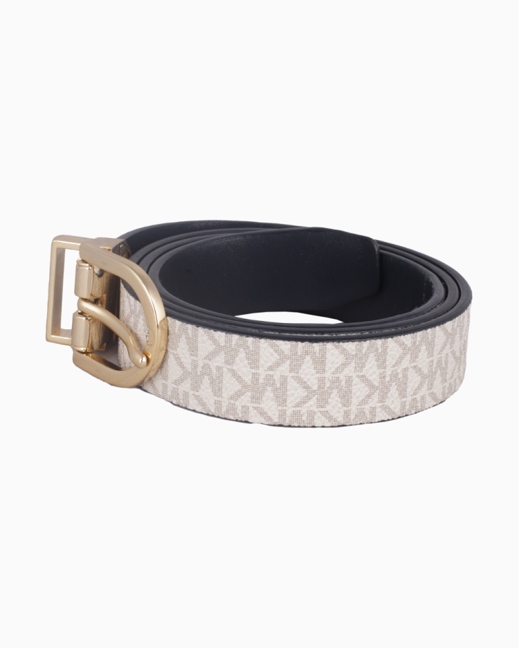 Cinto Michael Kors Original Monograma Off White Feminino