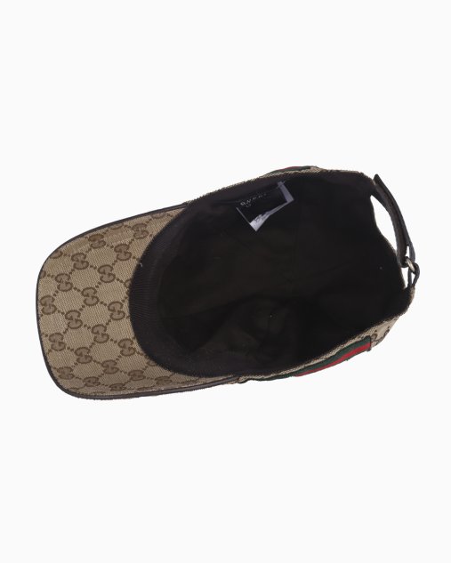 Boné Gucci Original GG Supreme Canvas Web Monograma Masculino