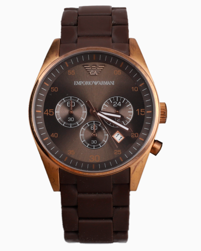 Relógio Emporio Armani Original AR5890 Marrom Masculino