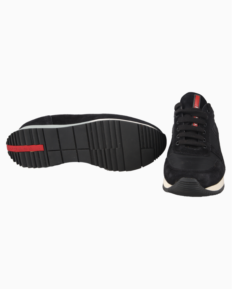 Tênis Prada Original MatchRace Preto Feminino