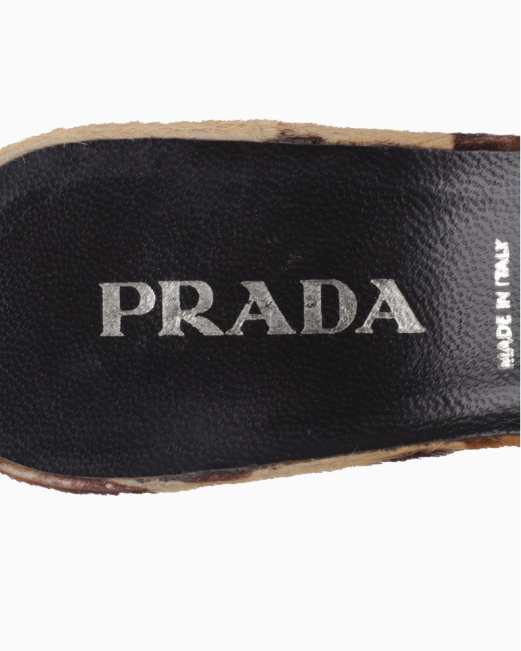 Sapato Prada Original Animal Print Feminina