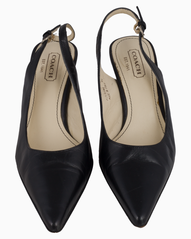 Sapato Coach Original Slingback Preto Feminino
