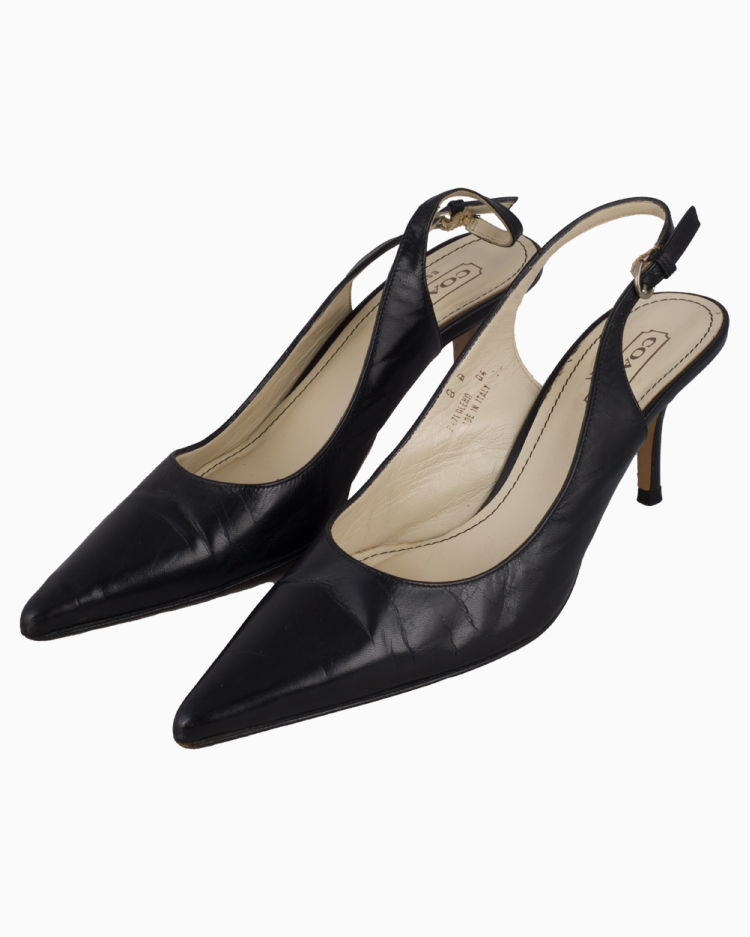 Sapato Coach Original Slingback Preto Feminino