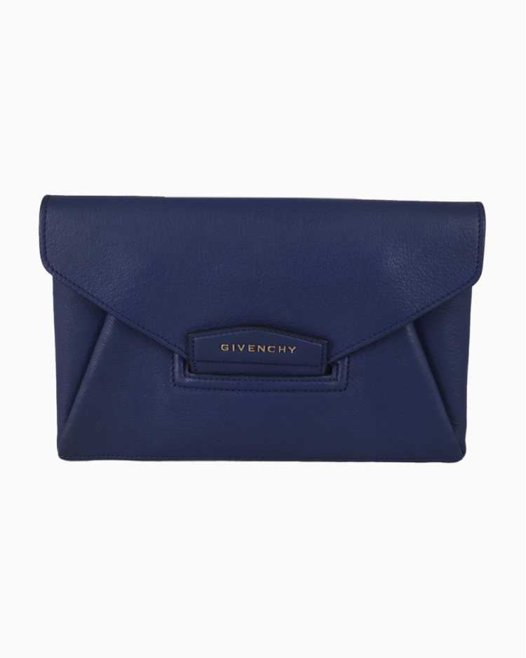 Clutch Givenchy Original Antigona Envelope Azul Feminina