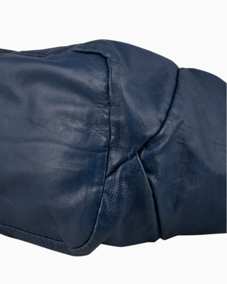 Bolsa Marc Jacobs Original Tote Couro Azul Feminina