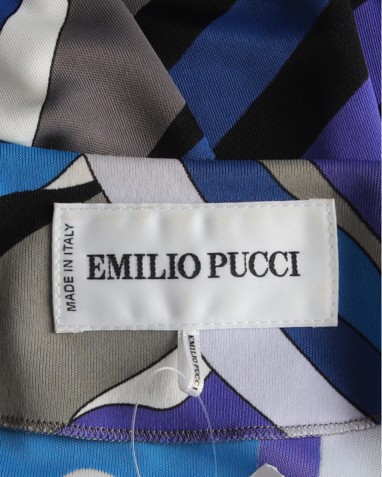 Vestido Emilio Pucci Original Com Cinto Estampado Feminino