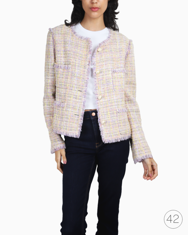 Casaco Chanel Original Tweed Colorido Feminino