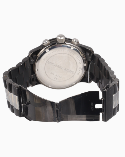 Relógio Michael Kors Original MK8182 Prata e Preto Masculino