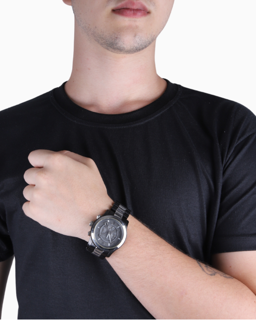 Relógio Michael Kors Original MK8182 Prata e Preto Masculino