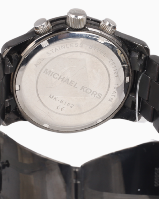 Relógio Michael Kors Original MK8182 Prata e Preto Masculino
