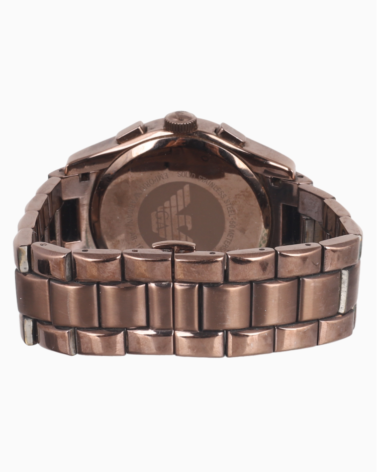 Relógio Emporio Armani Original AR1610 Bronze Masculino