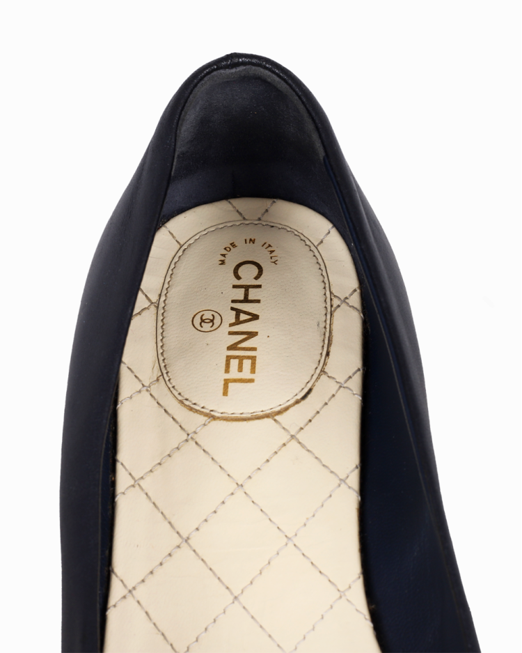 Sapato Chanel Original Camélia Preto Feminino