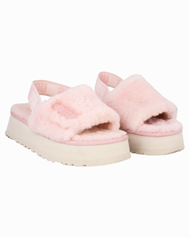 Sandália Ugg Original Disco Slide Rosa Feminina