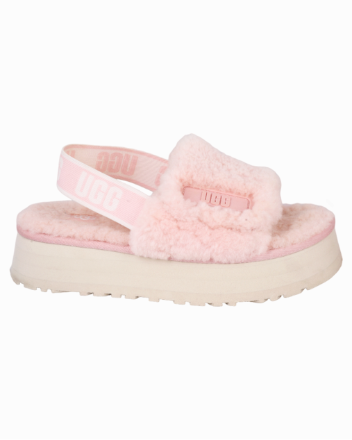 Sandália Ugg Original Disco Slide Rosa Feminina