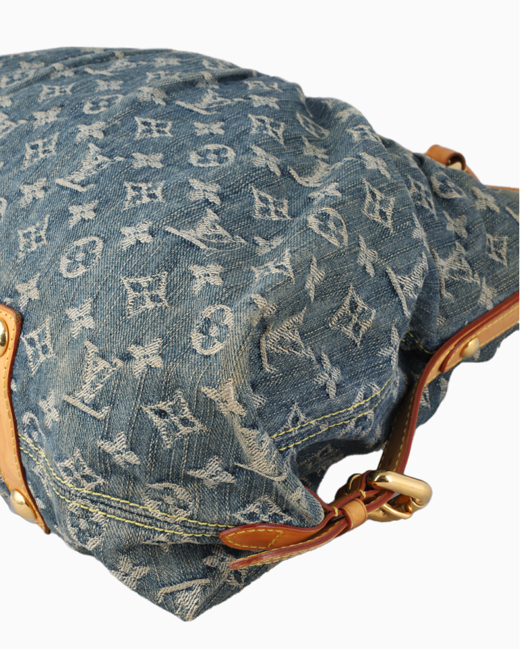 Bolsa Louis Vuitton Original Neo Cabby GM Denim Azul Feminina