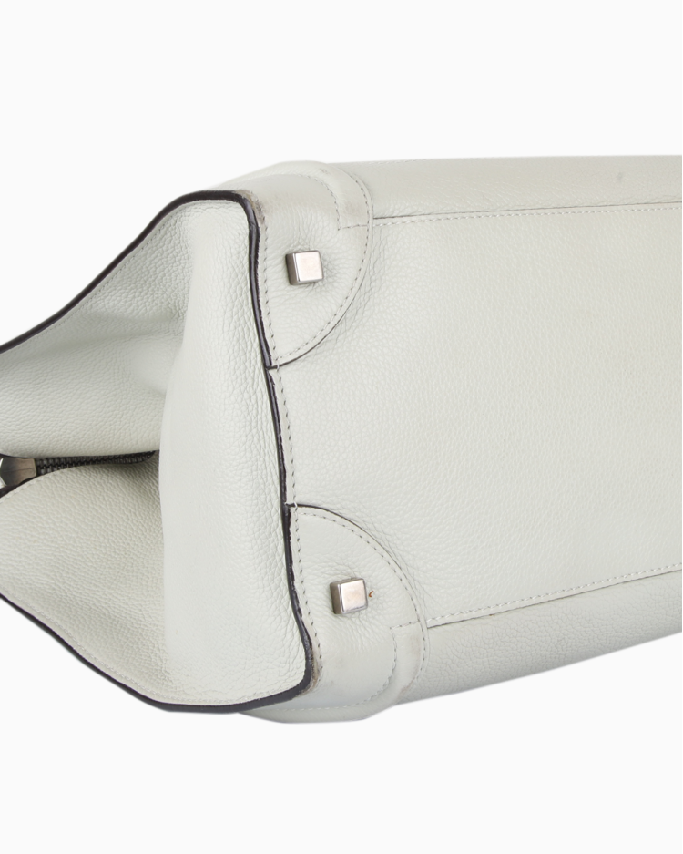 Bolsa Celine Original Luggage Mini Tote Off White Feminina
