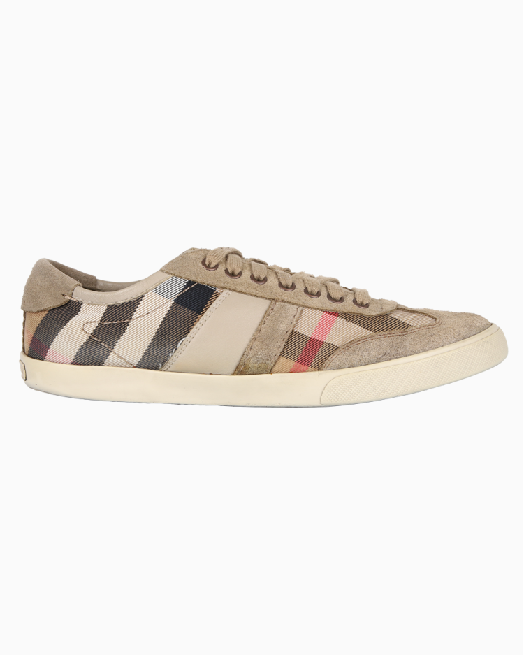 Tênis Burberry Original House Check Bege Masculino