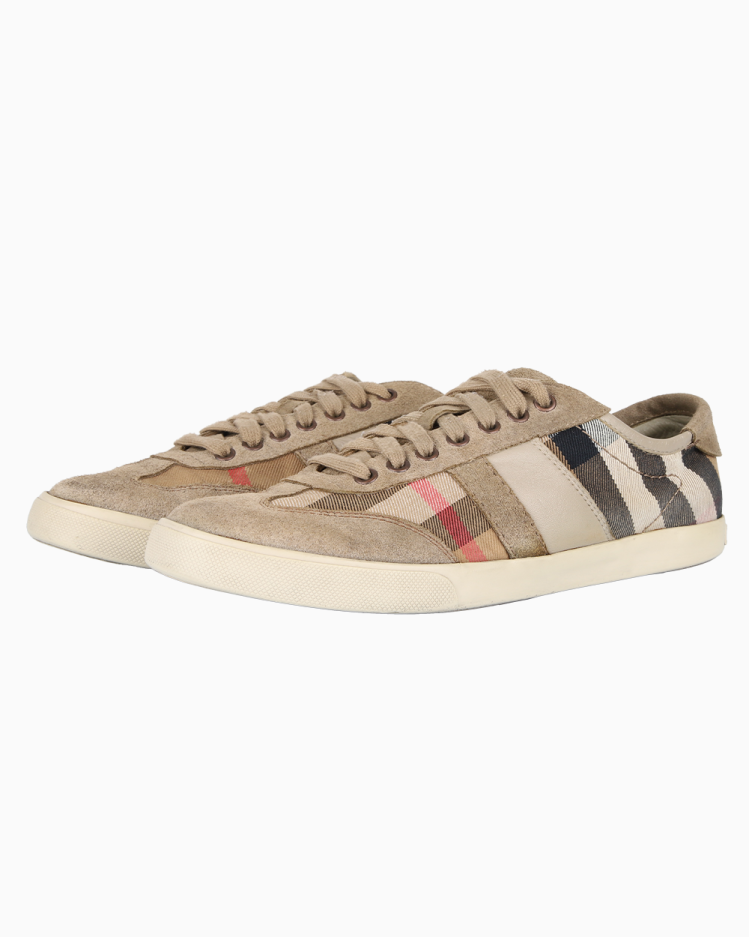 Tênis Burberry Original House Check Bege Masculino