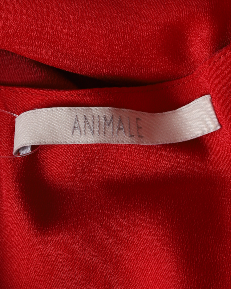 Blusa Animale Original Ombro Único Vermelha Feminina