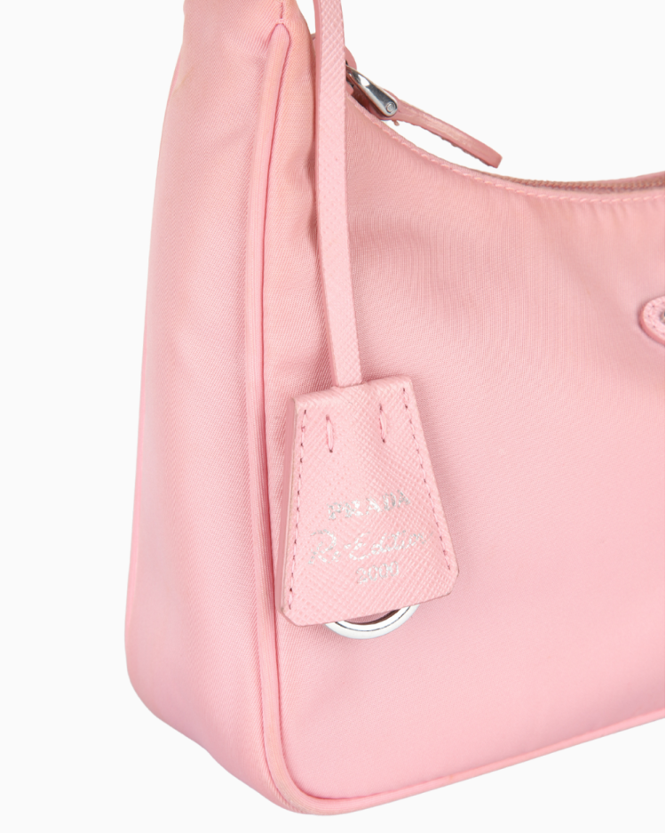 Bolsa Prada Original Re-Edition 2000 Rosa Feminina
