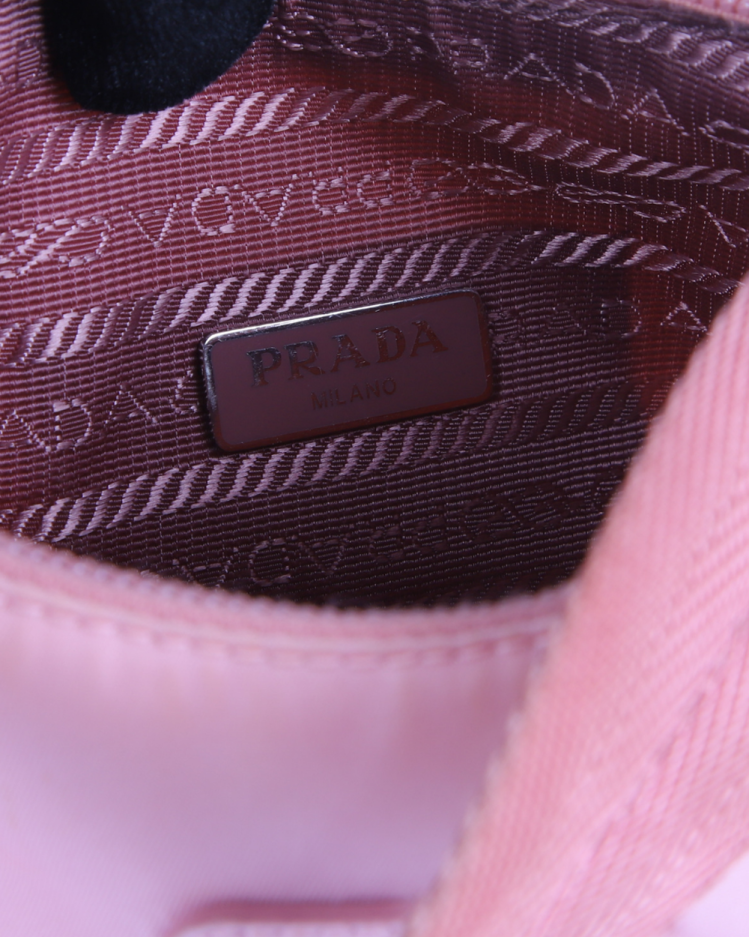Bolsa Prada Original Re-Edition 2000 Rosa Feminina