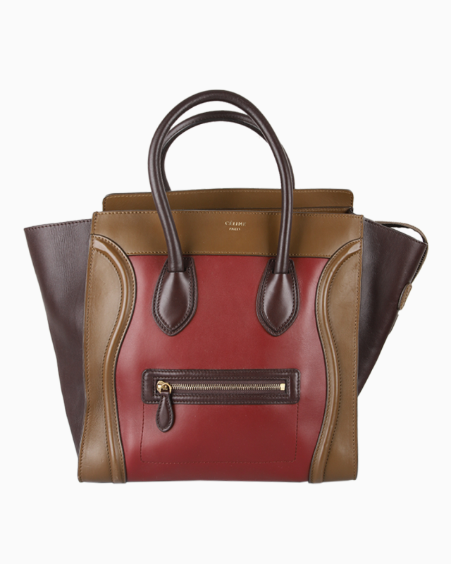 Bolsa Celine Original Luggage Média Colorblock Feminina