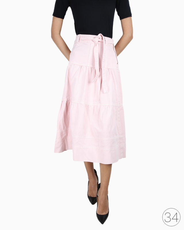 Saia Cruise Original Midi Rosa Feminina