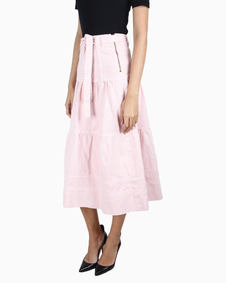 Saia Cruise Original Midi Rosa Feminina